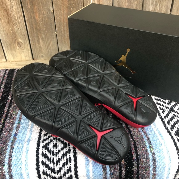 Jordan | Shoes | Nike Jordan Hydro 7 V2 Slide Sandals Gym Red Black ...